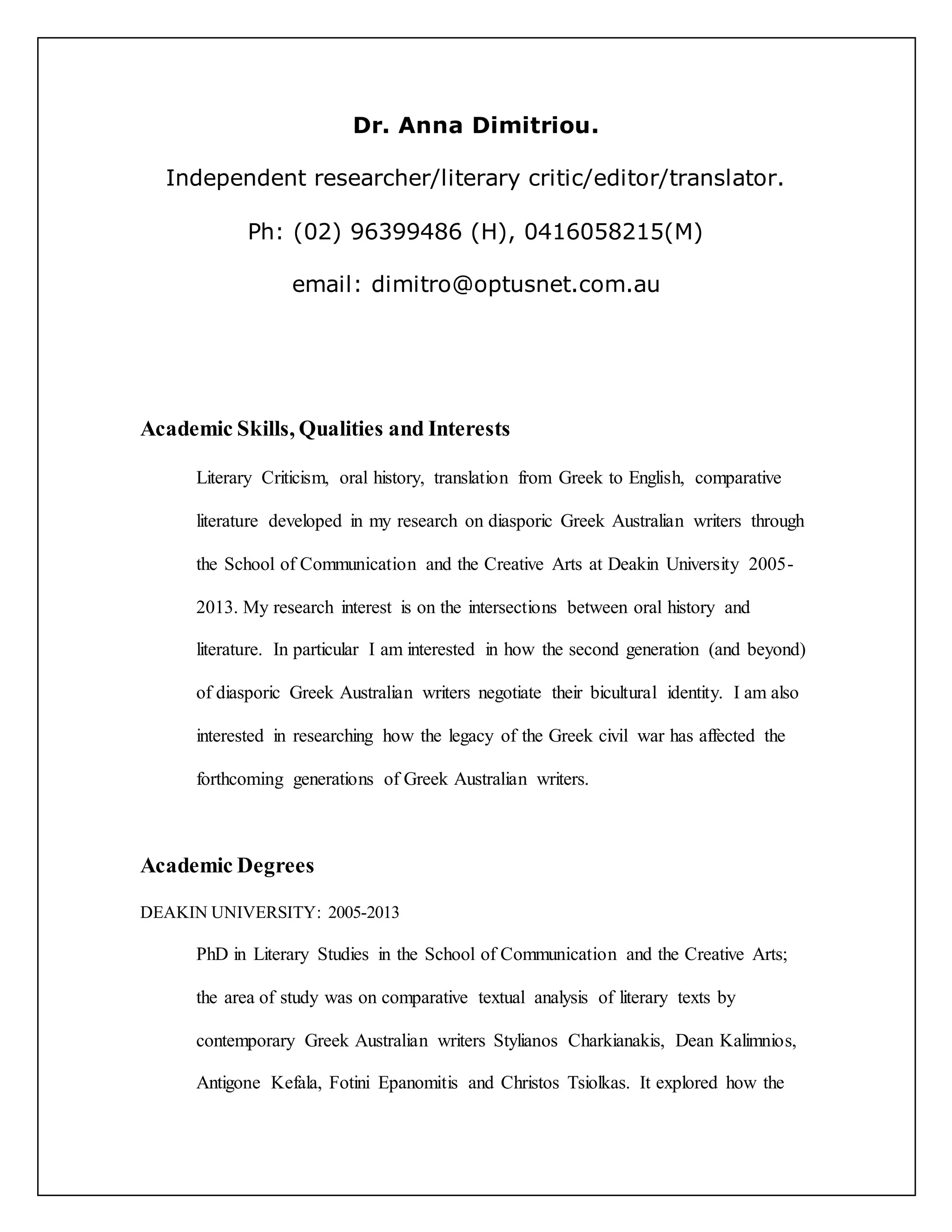 Anna's cv | DOCX