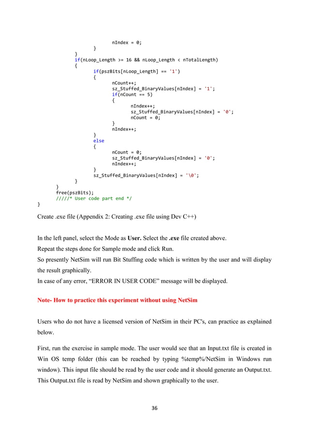 Anna University Netsim Experiment Manual | PDF