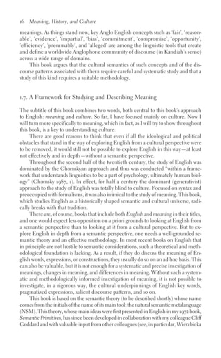 Anna wierzbicka english meaning and culture | PDF