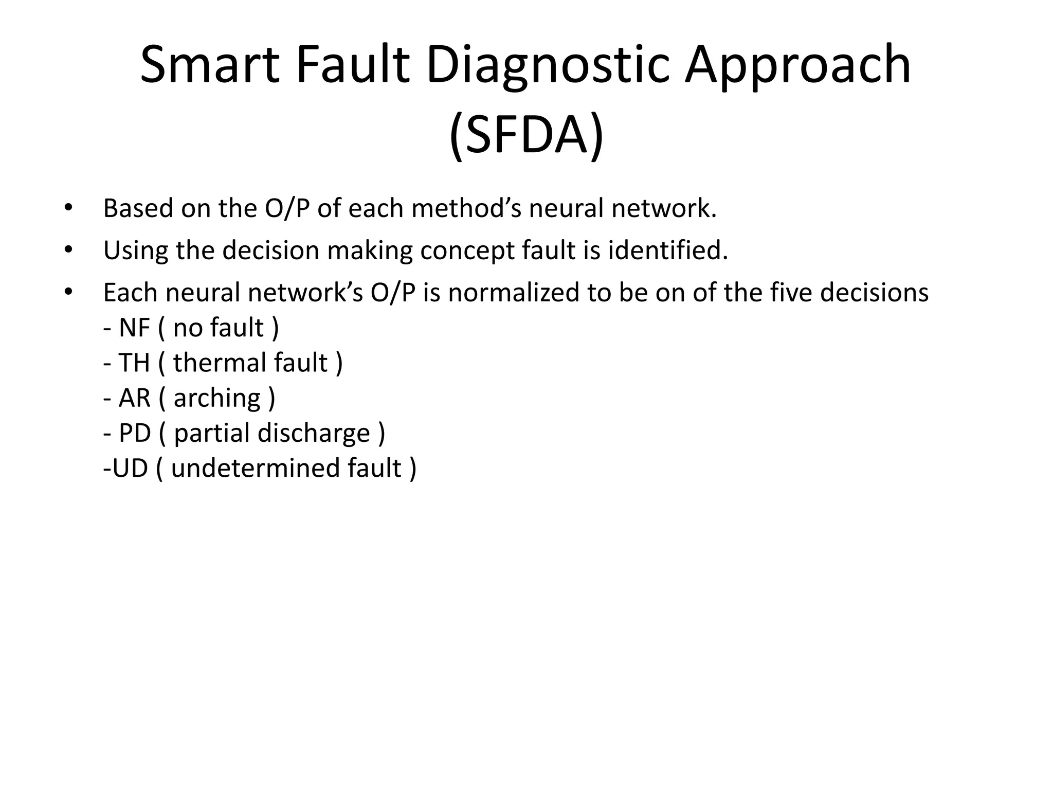 Ann Based Fault Diagnostic Scheme For Power Transformer Ppt