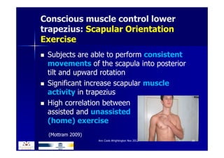 Ann cools 3 scapular rehab [compatibiliteitsmodus] | PDF