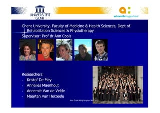 Ann cools 3 scapular rehab [compatibiliteitsmodus] | PDF