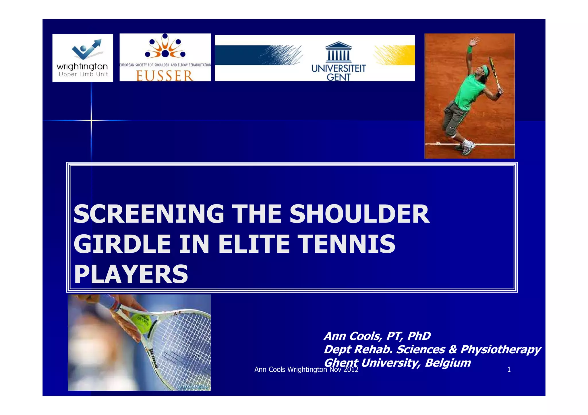 Ann cools 4 screening tennis players [compatibiliteitsmodus] | PDF