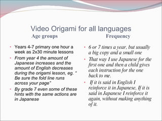 Origami In All Languages | PPT