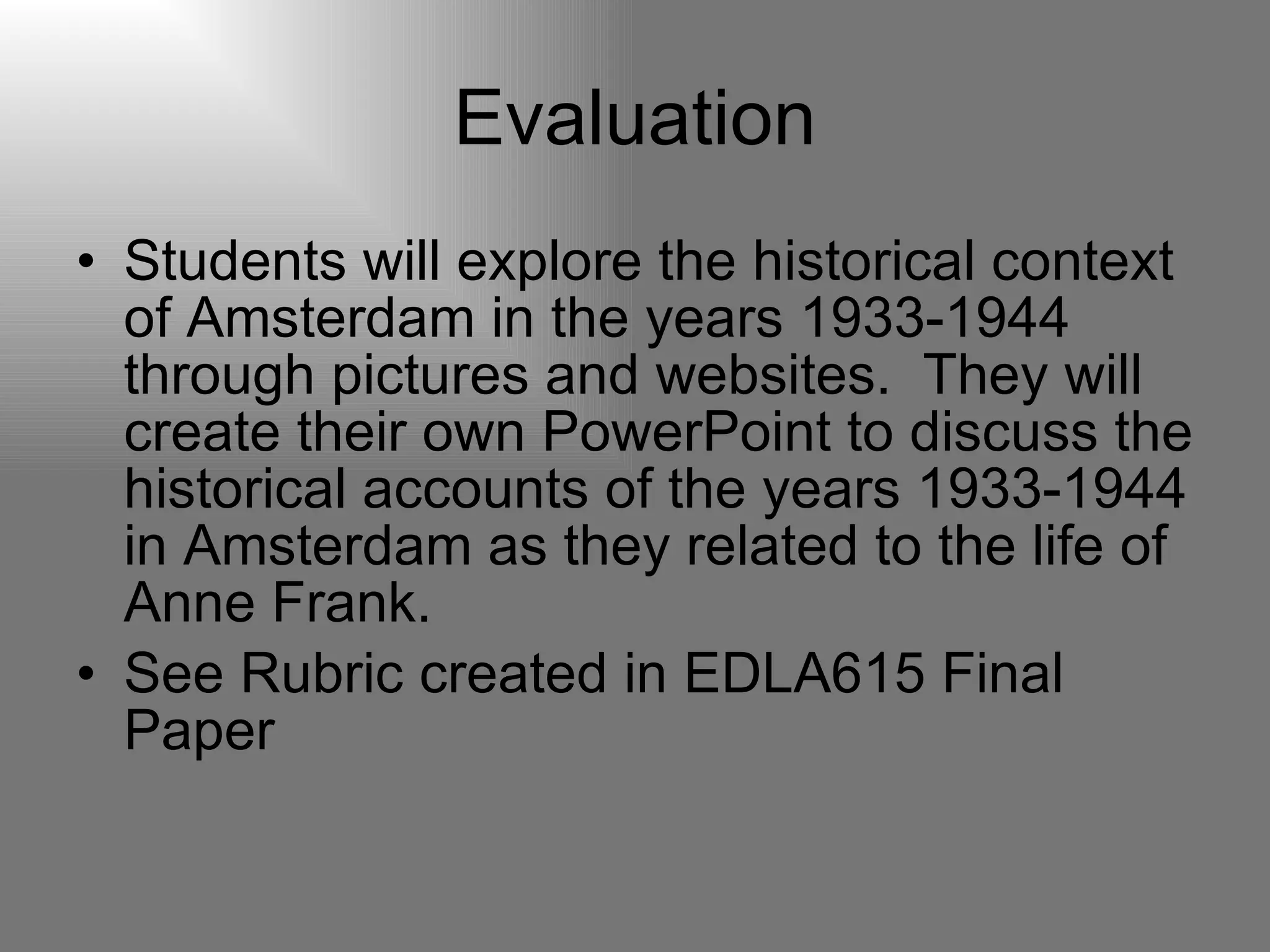Anne Frank Power Point | PPT