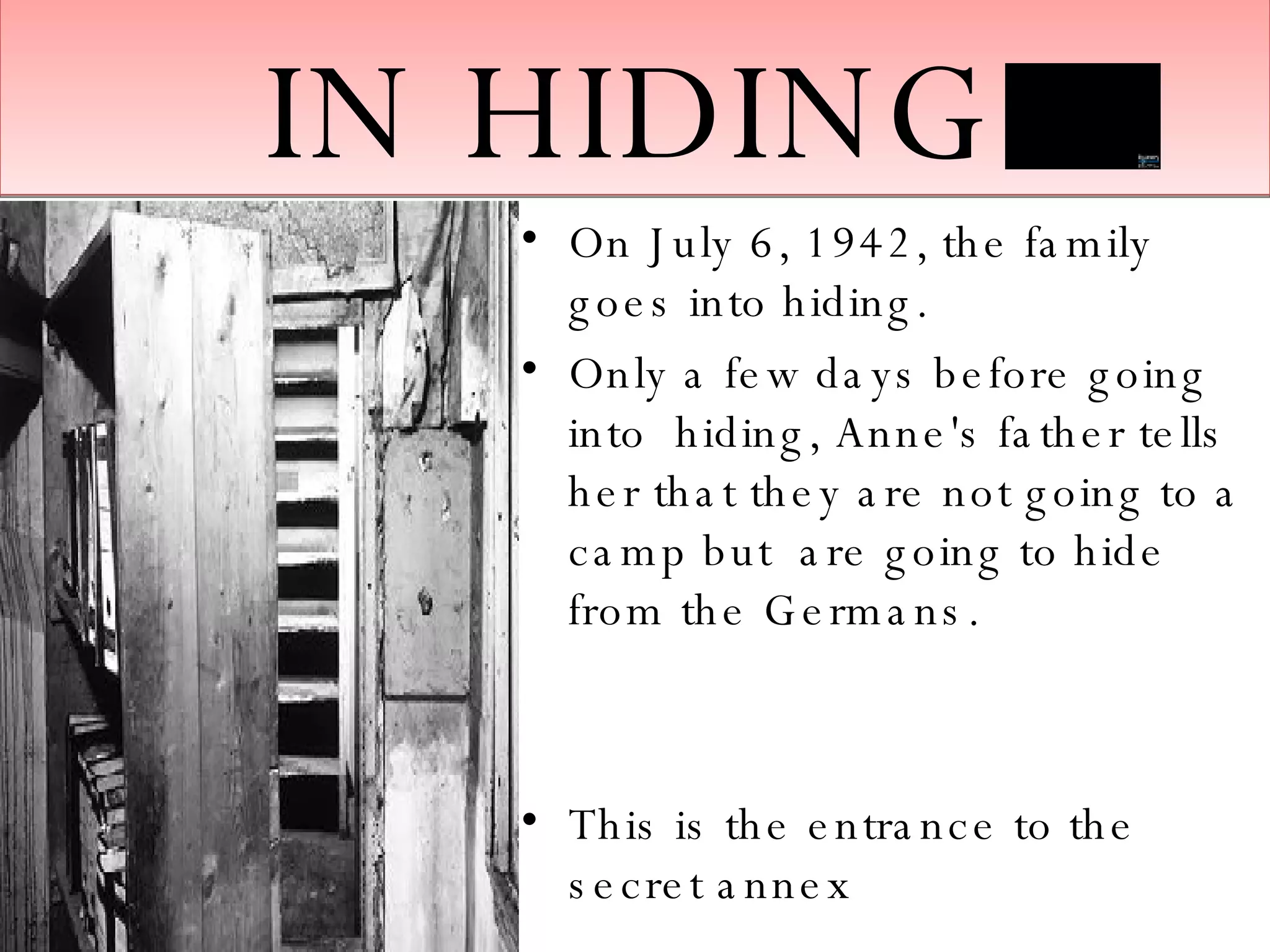 Anne Frank’S Life | PPT