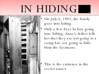 Anne Frank’S Life | PPT | Death, Injury, or Military Conflict ...