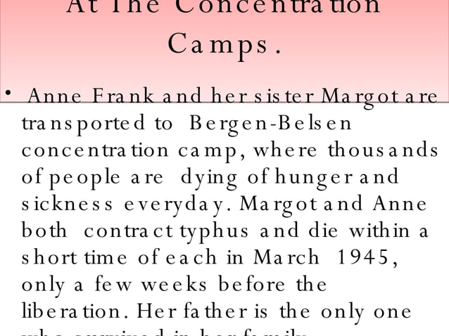 Anne Frank’S Life | PPT