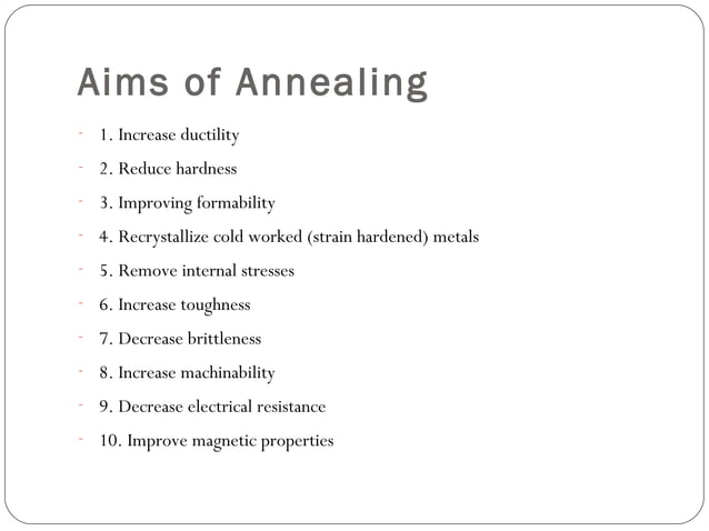 Annealing | PPT | Geology | Science