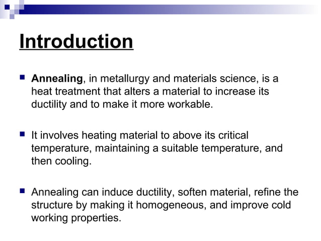 Annealing | PPT