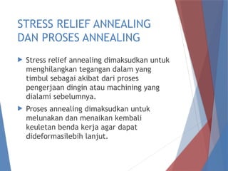 Proses heat treatment annealing material baja | PPT