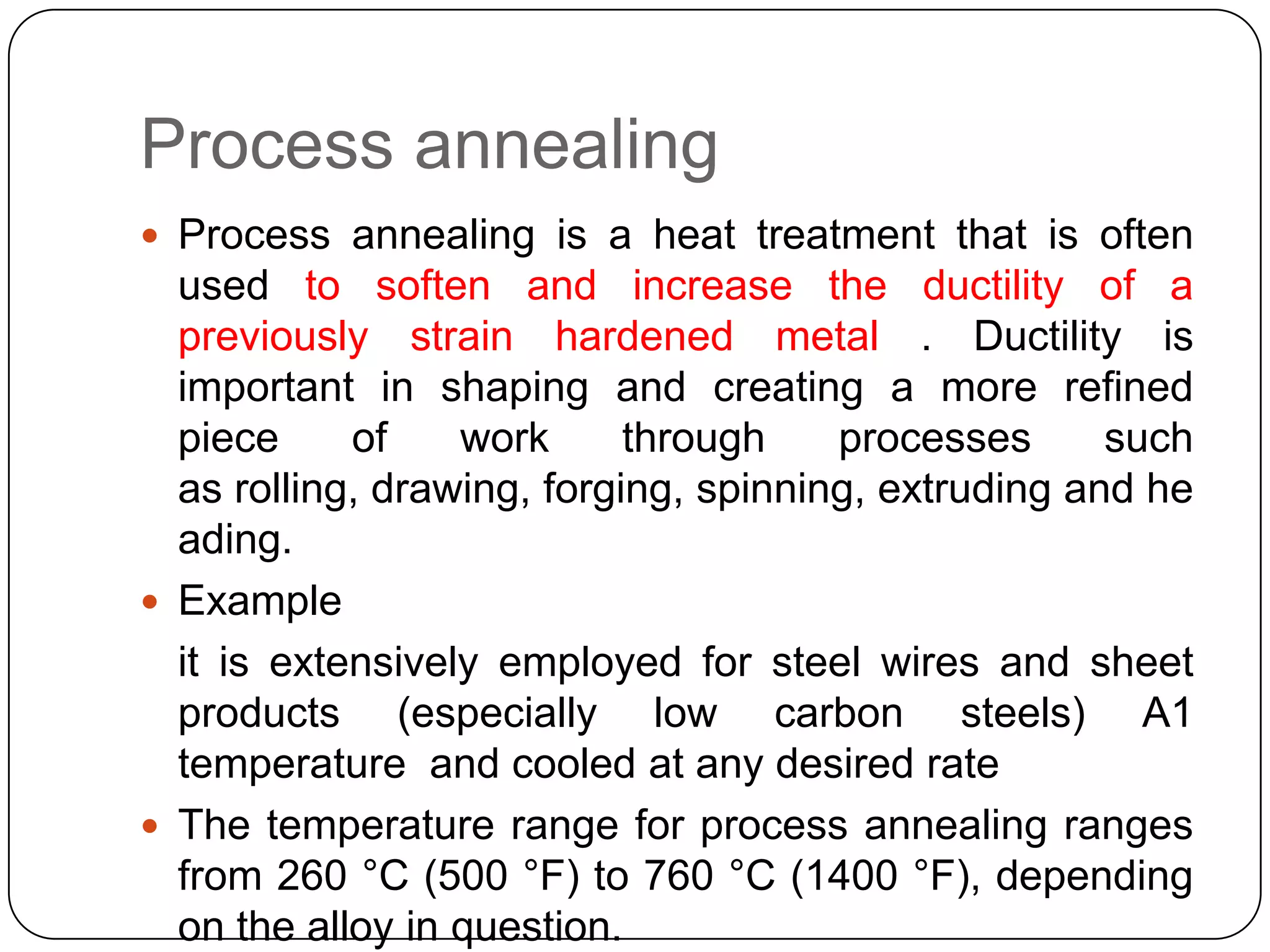 Annealing , normalizing , quenching , martensitic transformation (1) | PPTX