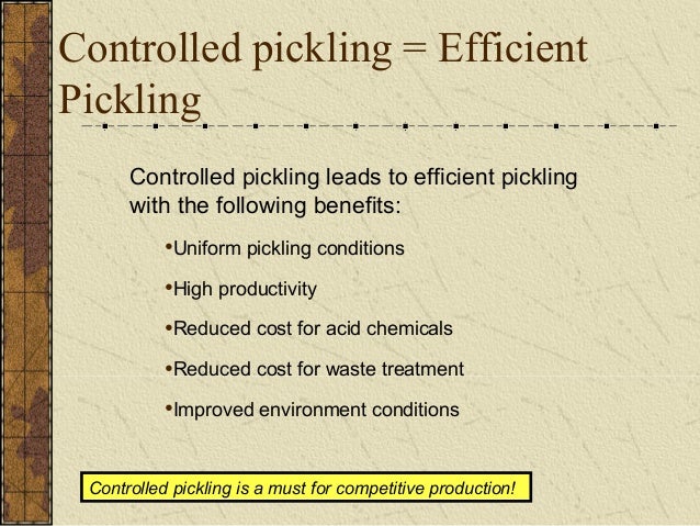 Annealing & pickling process