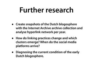 Mapping the Dutch Blogosphere | PDF | Social Networking | Internet