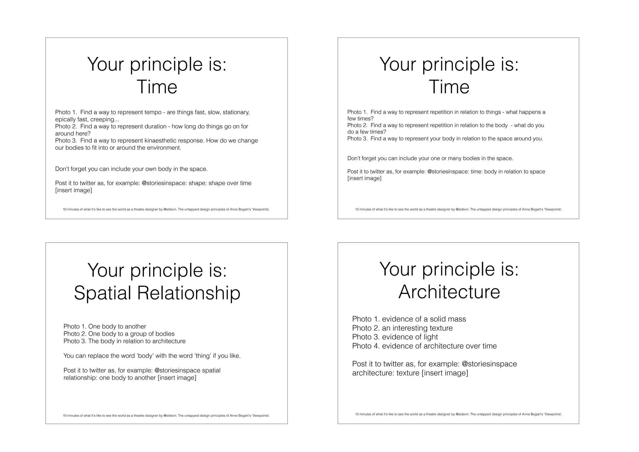 Anne Bogart 'Viewpoints' as Design Principles | PDF