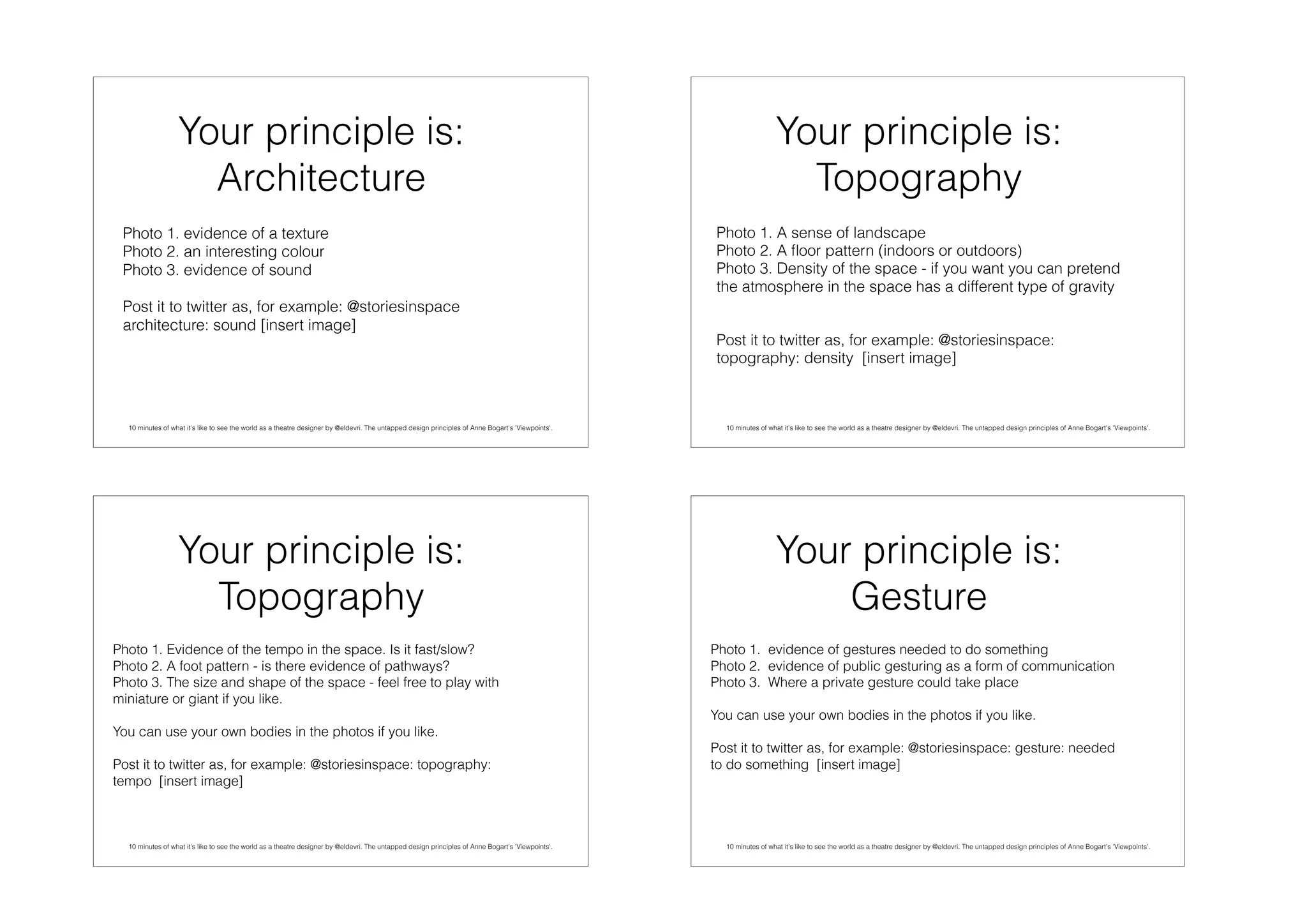 Anne Bogart 'Viewpoints' as Design Principles | PDF