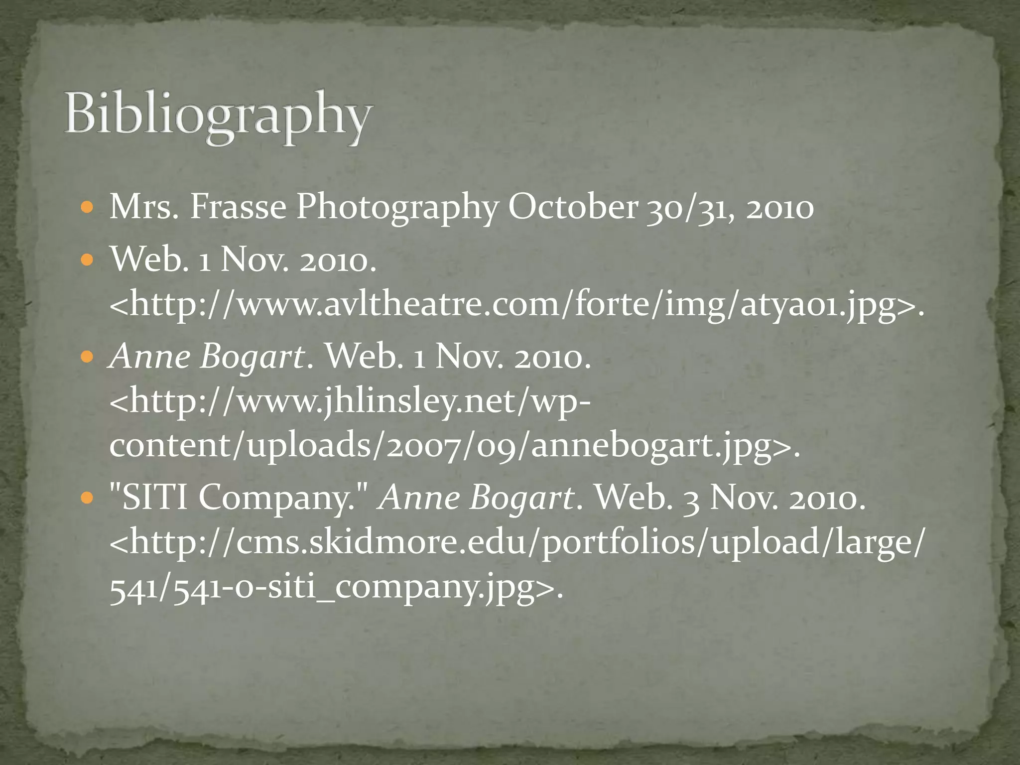 Anne Bogart's Viewpoints | PPTX