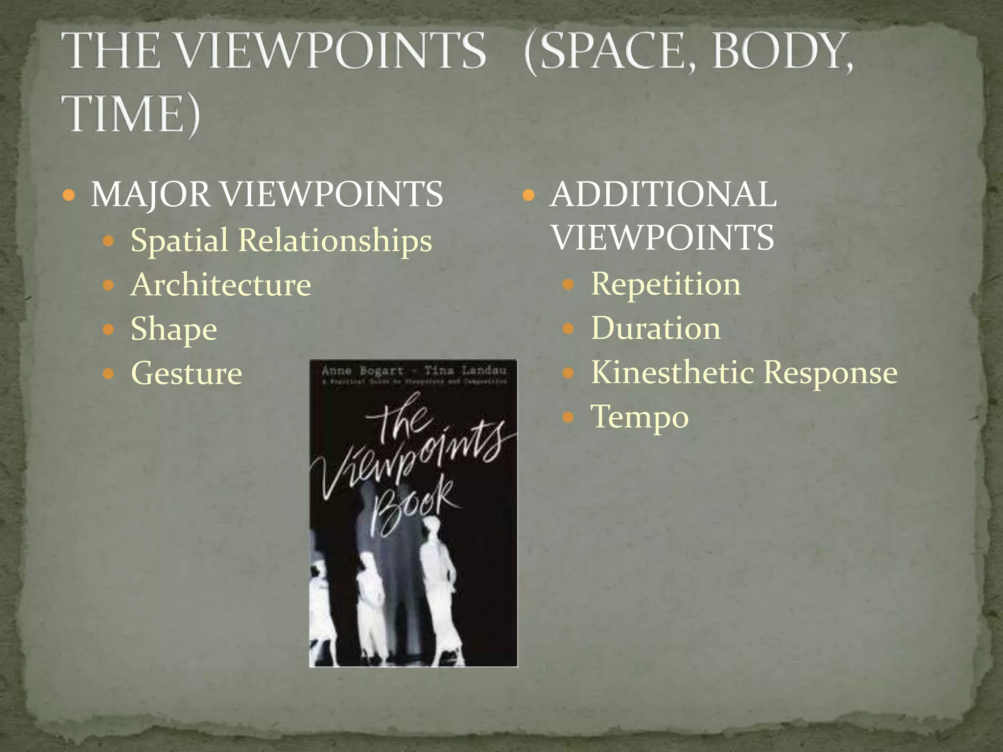 Anne Bogart's Viewpoints | PPTX