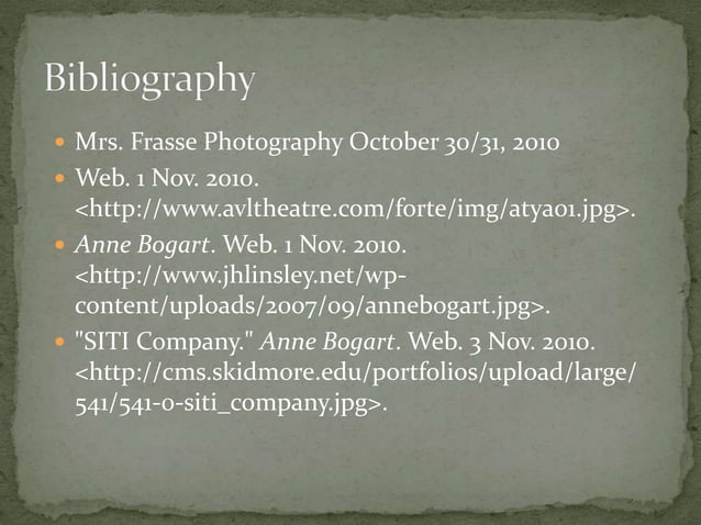 Anne Bogart's Viewpoints | PPT