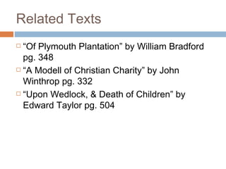 Anne Bradstreet | PPT | Christianity | Religion & Spirituality