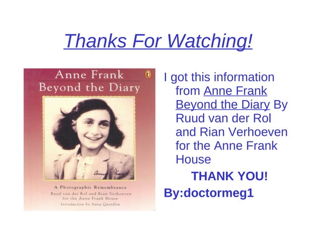 Anne Frank | PPT