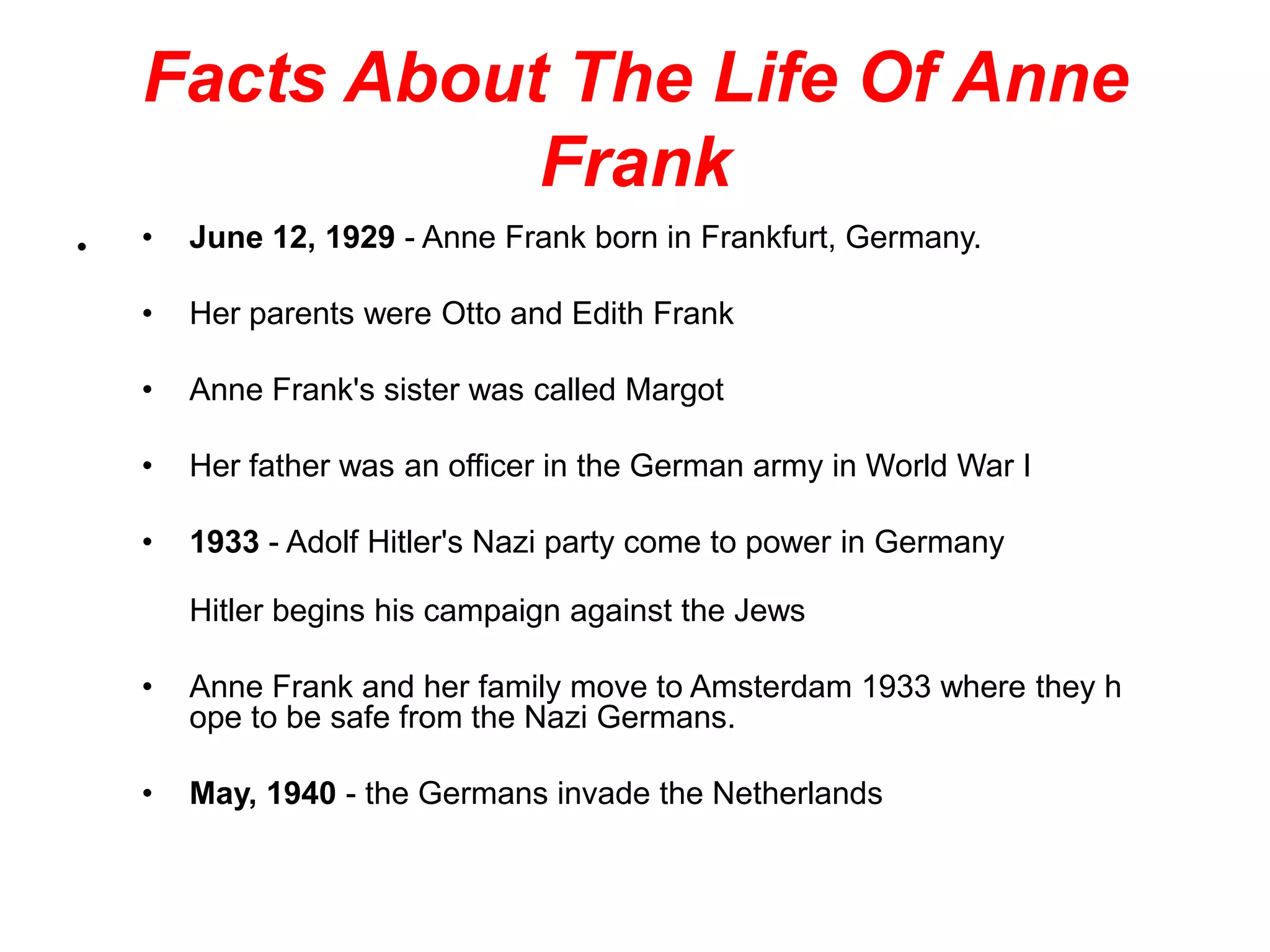Anne frank | PPTX