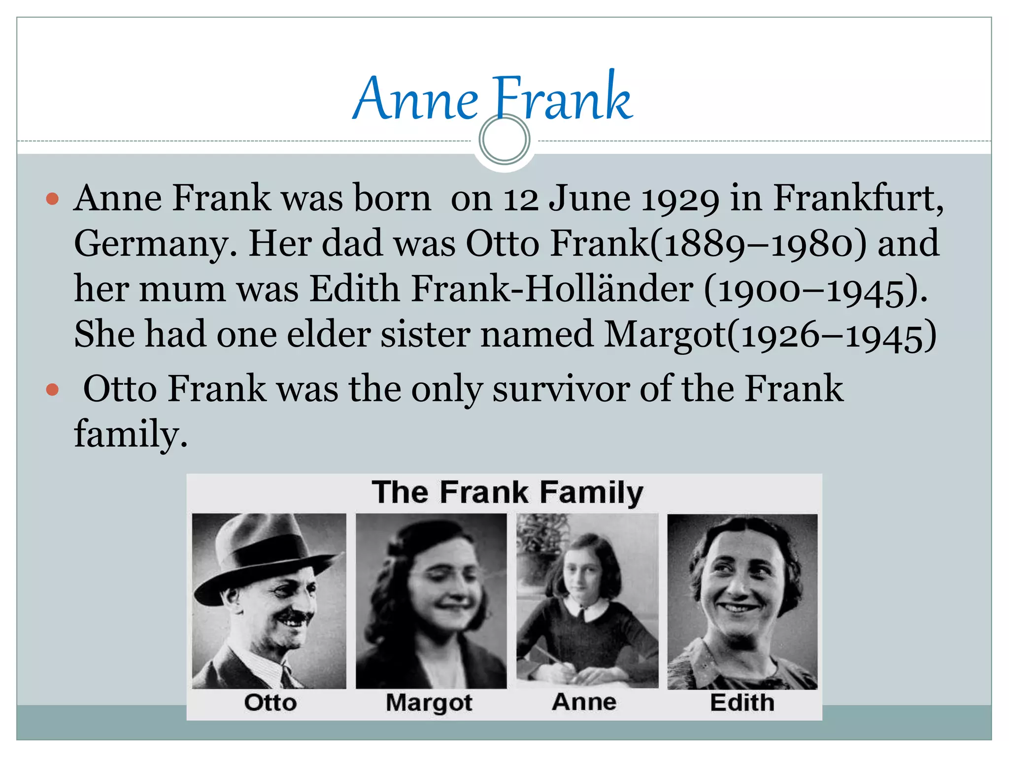 Anne frank | PPT