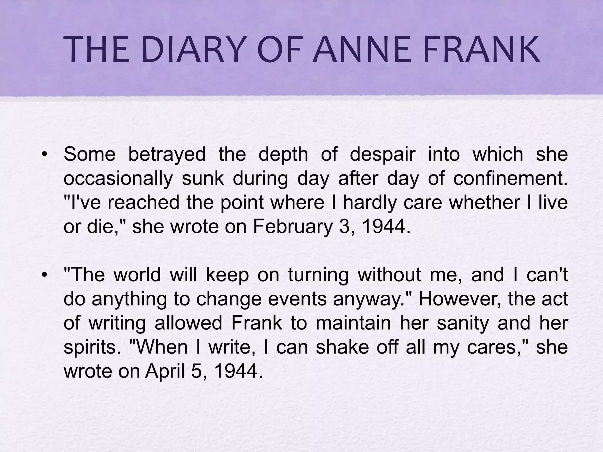 Anne frank | PPTX
