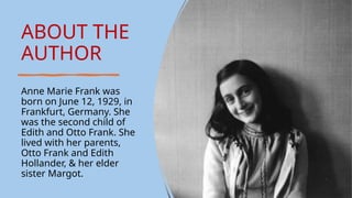The Diary of a Young Girl by Anne Frank: Book Review | PPT