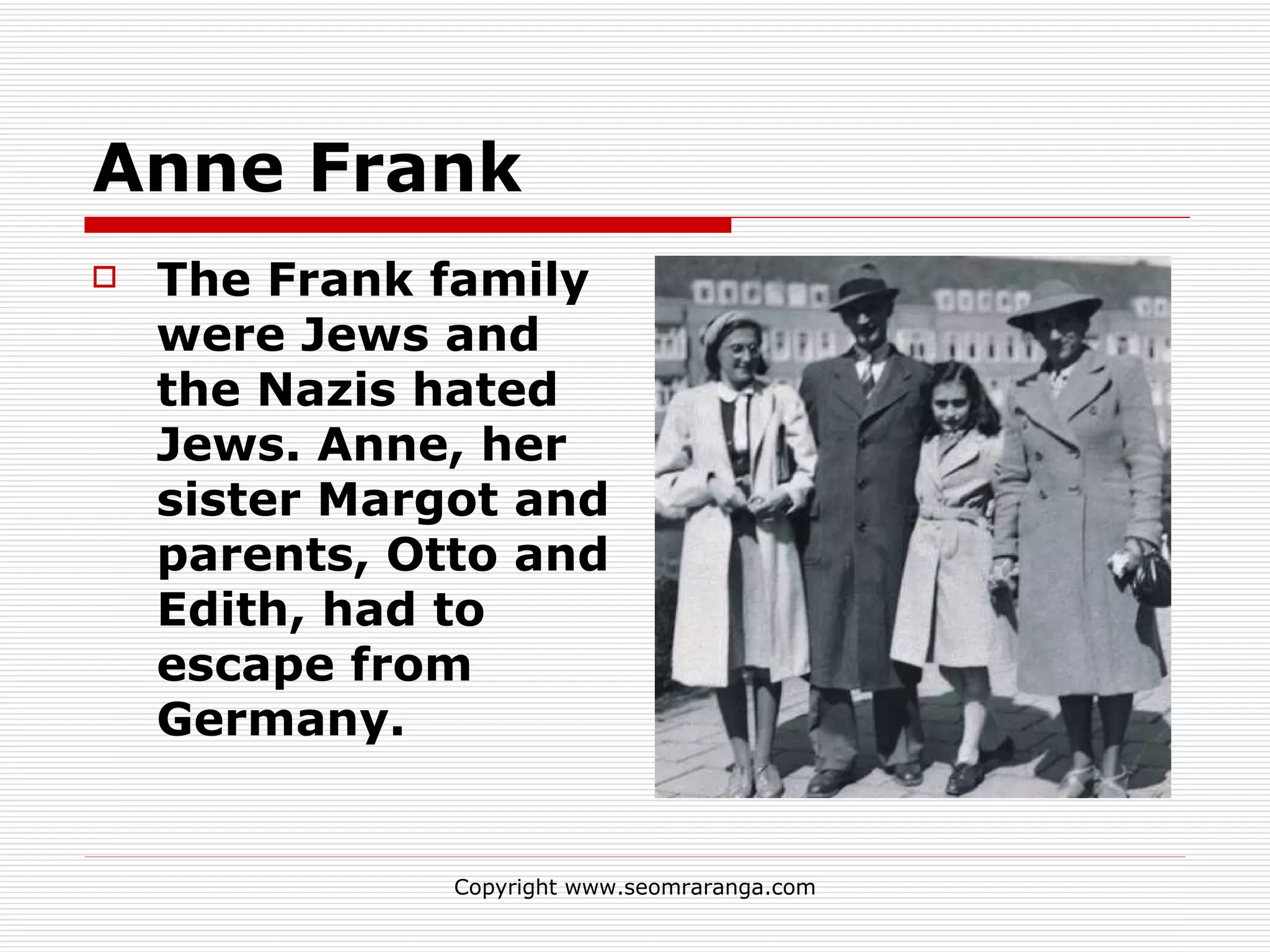 Anne frank homework version | PPT