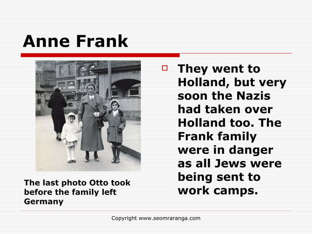 Anne frank homework version | PPT