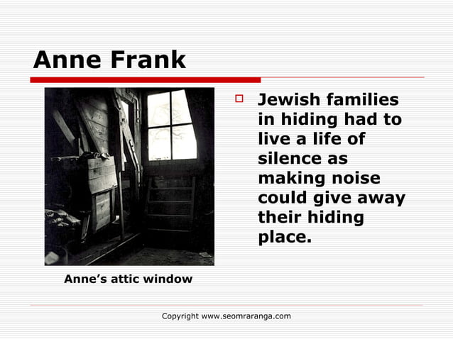 Anne frank homework version | PPT