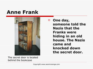 Anne frank homework version | PPT
