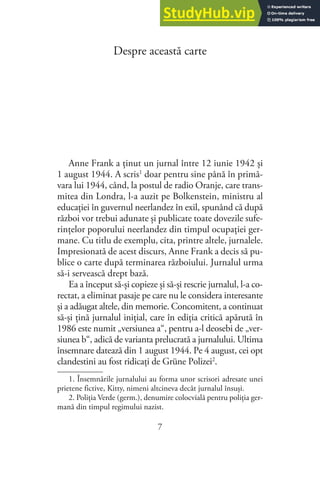 Anne Frank - Jurnal | PDF