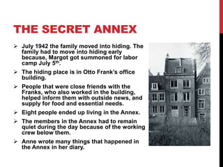 Anne frank.pptx ljb | PPTX | Death, Injury, or Military Conflict ...