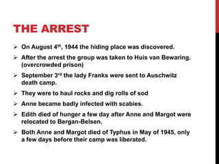 Anne frank.pptx ljb | PPTX | Death, Injury, or Military Conflict ...