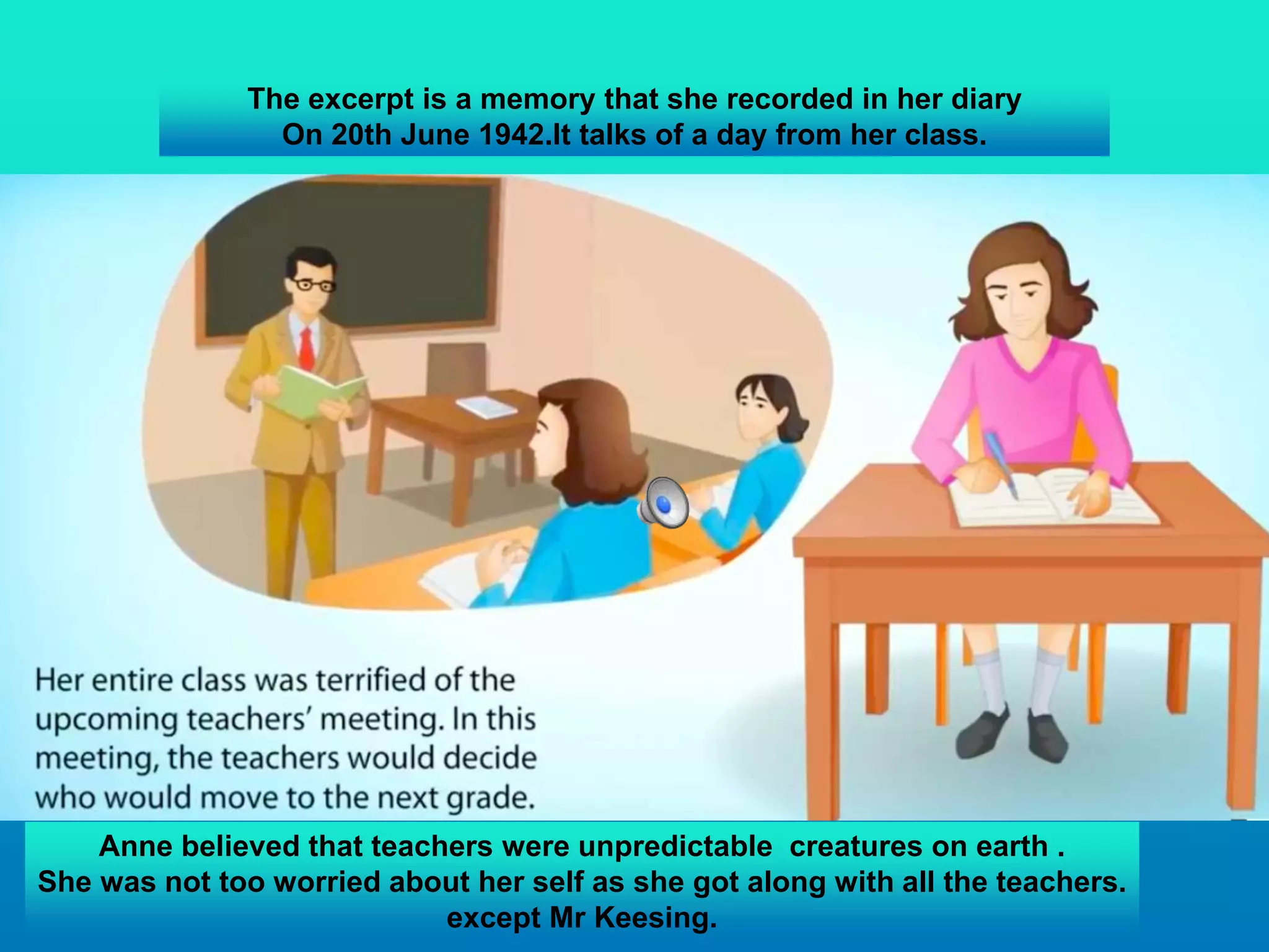 The Diary of Anne frank class X | PPTX
