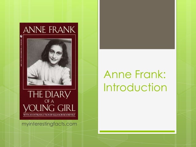 Anne Frank Introduction | PPT