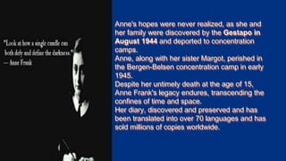 Anne Frank A Beacon of Hope amidst darkness ppt.pptx