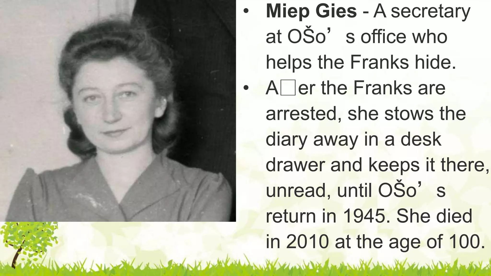 The Diary of Anne frank ppt class 10th by jagdish kumar | PPTX