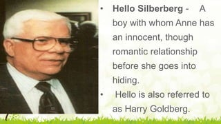 The Diary of Anne frank ppt class 10th by jagdish kumar | PPTX