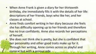 The Diary of Anne frank ppt class 10th by jagdish kumar | PPTX