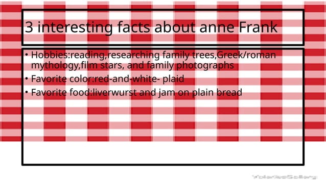 Anne Frank Presentation by me, Sophia E. | PPT