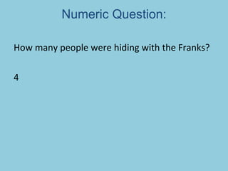 Anne Frank Quiz | PPT