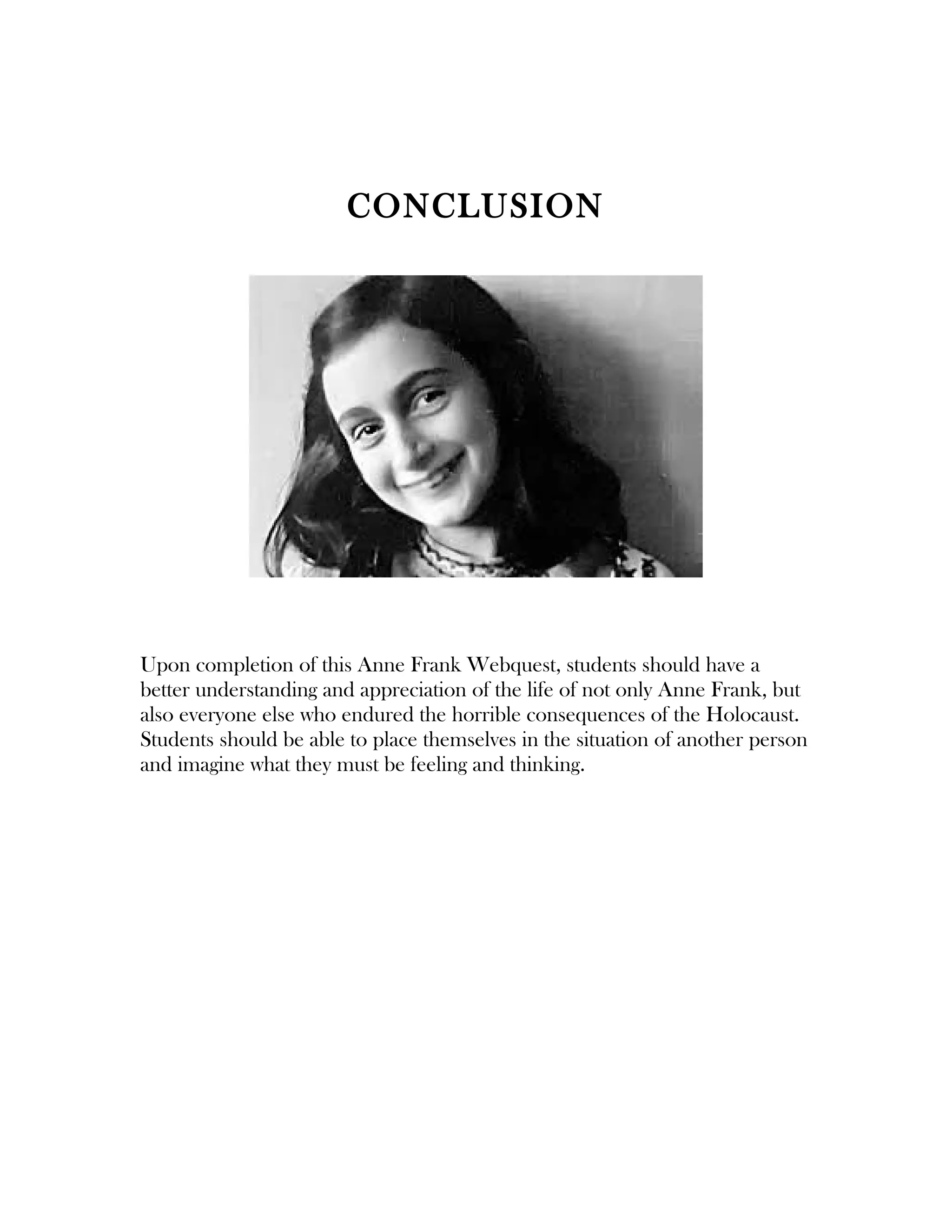 Anne frank webquest | DOC