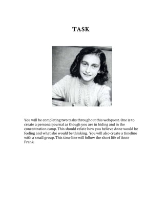 Anne frank webquest | DOC