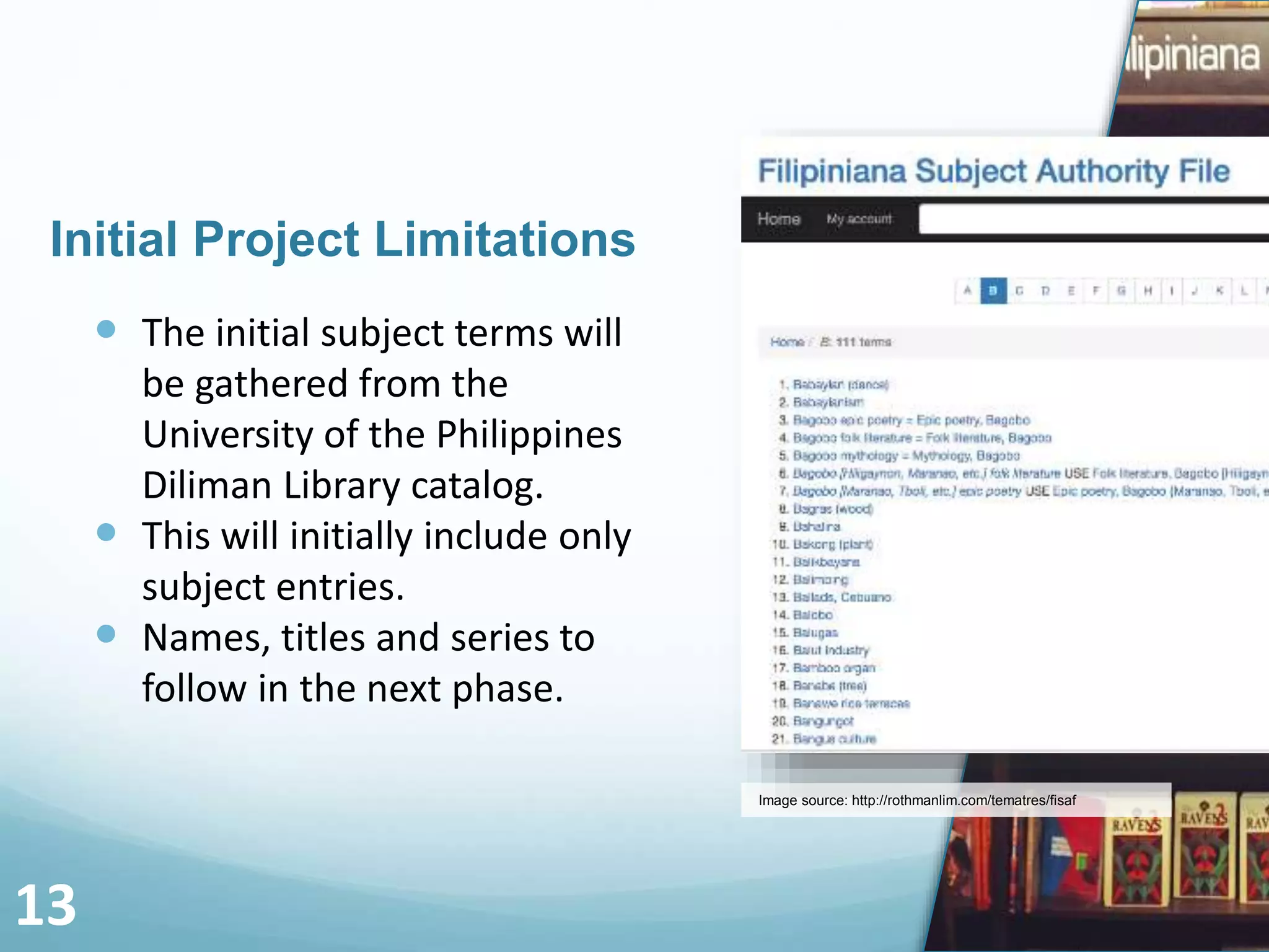Subject Headings Authority File for Filipiniana materials / Annelyn C ...