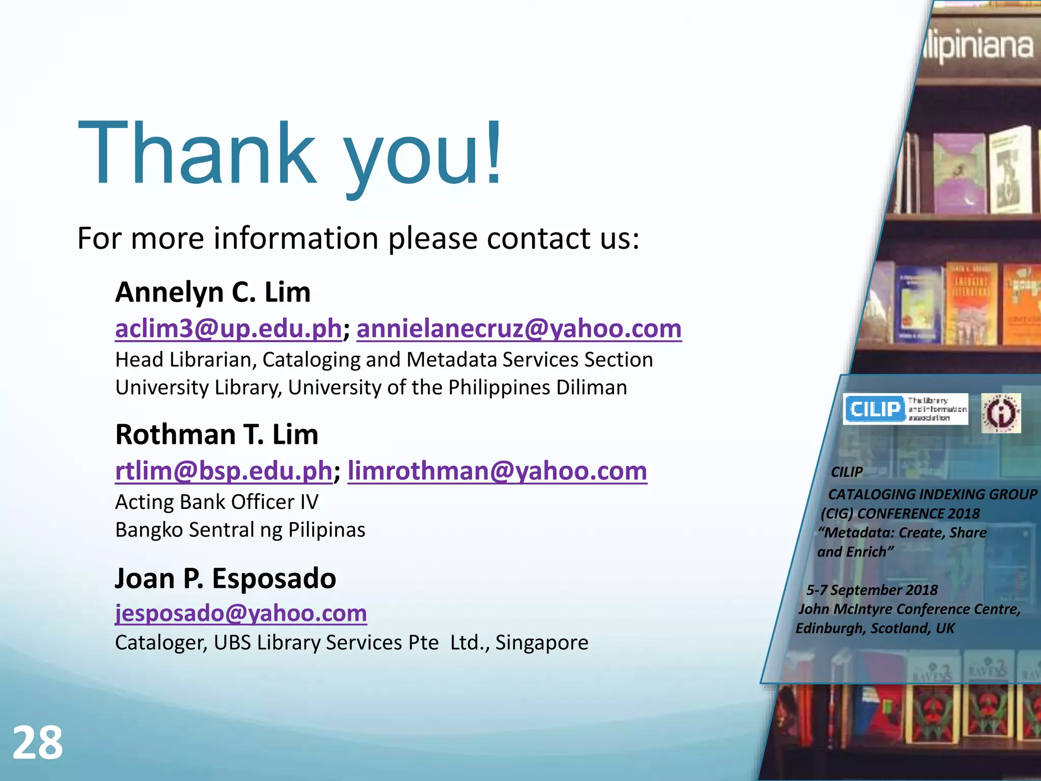 Subject Headings Authority File for Filipiniana materials / Annelyn C ...