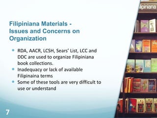 Subject Headings Authority File for Filipiniana materials / Annelyn C ...