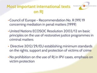 Annemieke Wolthuis: Restorative justice & domestic violence, a security issue | PDF